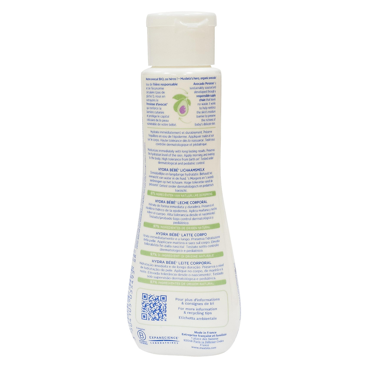 Mustela Hydra New Bebe Body Lotion, 3.38 oz