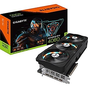GIGABYTE GeForce RTX 4080 GAMING OC 16GB Graphics Card - 16GB DDR6X, 192bit, PCI-E 4.0, Core 2535Mhz, RGB, Anti-sag bracket, DP 1.4, HDMI 2.1a, NVIDIA DLSS 3, GV-N4080GAMING OC-16GD