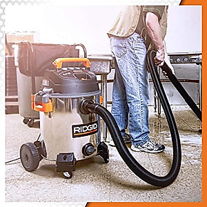 16 Gallon Stainless Steel Wet/Dry Vac With Cart