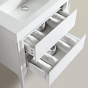 Dowell 023 01 LED 24&30" Water Proof Bathroom Vanity&Resin Sink Set 18" D (30")