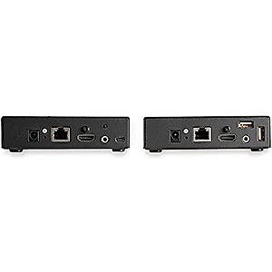 StarTech.com HDMI KVM Extender Over IP - 4K 30Hz HDMI 2.0 & USB Over IP LAN or CAT5e/CAT6 Ethernet (100m/330ft) - Remote KVM Switch/Console Transmitter/Receiver Extender Kit, TAA (SV565HDIP)