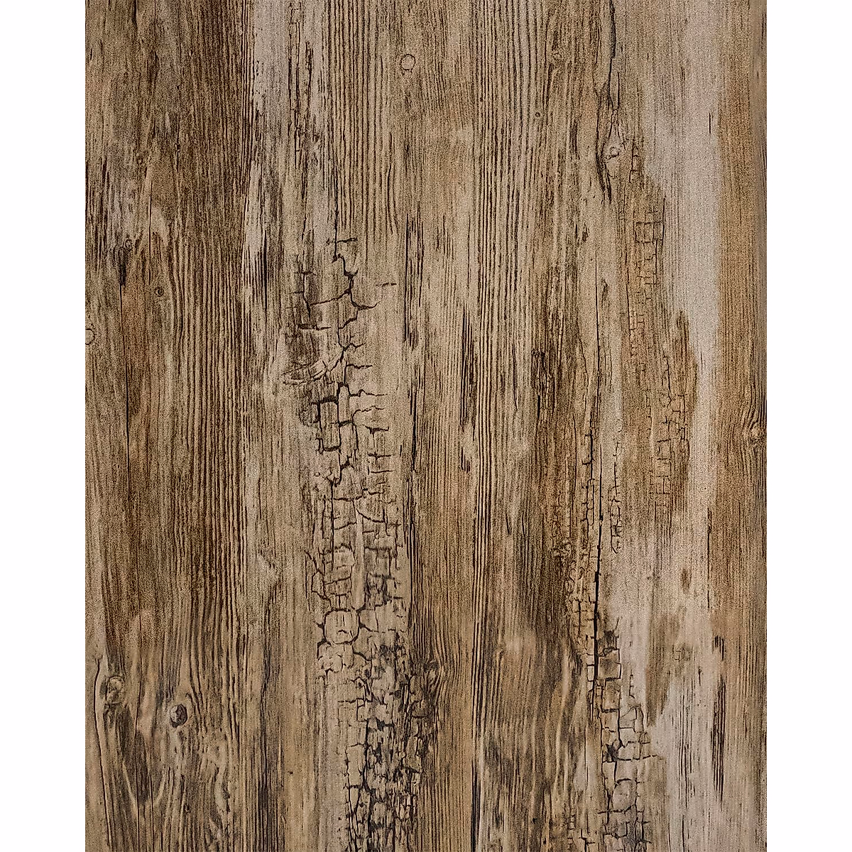 Livebor Wood Contact Paper Distressed Wood Wallpaper Peel and Stick 17.7inch x 118.1inch Rustic Woodgrain Contact Paper Wood Textured Peel and Stick Wallpaper Countertops Waterproof Wall Paper Vinyl