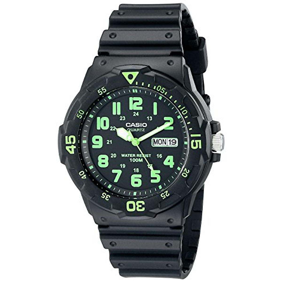 Casio Men's MRW200H-3BV Dive Style Neo-Display Sport Watch