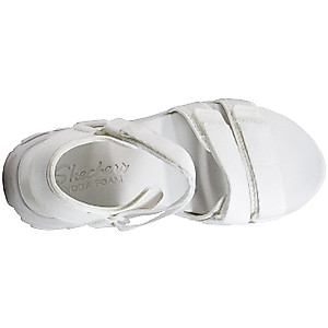 Skechers Women's D-Lites-Fresh Catch Sport Sandal White 10