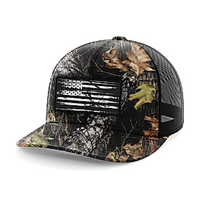 Tactical Pro Supply USA American Flag Patriotic Flexfit Hat for Men or Women | Stitched Patch & Fitted Closure Design, Absorb Sweat and Breathable | 65% Polyester, 35% Cotton Materials