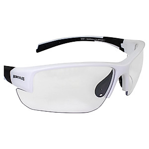 Global Vision Hercules 7 24-Hour Auto-Darkening Clear to Smoke Lens Transitional Safety Sunglasses Glasses Photochromic (White)