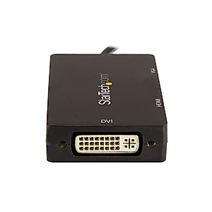 StarTech.com 4K USB C to HDMI, VGA & DVI Multi Port Video Display Adapter for Mac / Windows Laptop & Monitor (CDPVGDVHDBP)