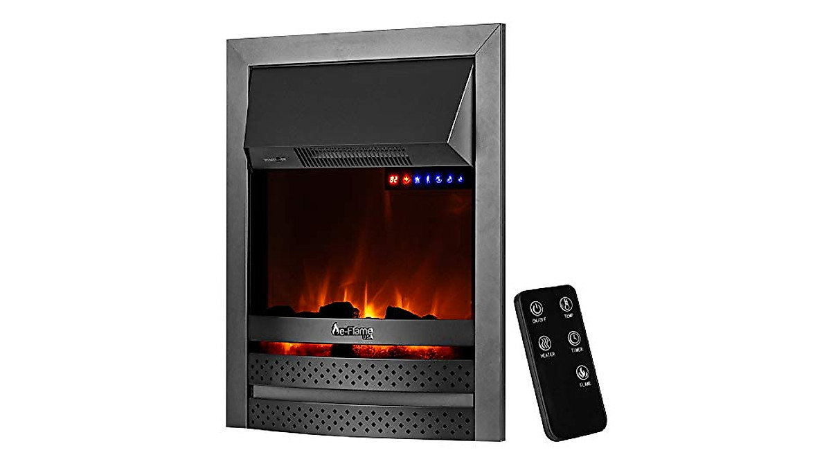 e-Flame USA 23" LED Electric Fireplace Stove with Remote