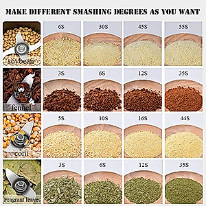 APWONE 2000gram Electric Grain Mills Grinder Powder LCD Digital Stainless Steel Ultra Grinder Machine for Kitchen Herb Spice Pepper Coffee Corn