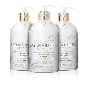 Baylis and Harding Elements White Tea and Neroli, 500ml Hand Wash, Pack of 3