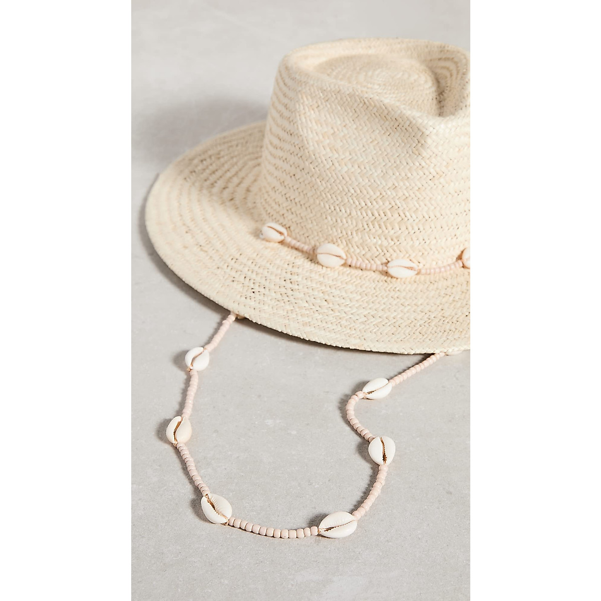 Lack of Color Women's Seashells Fedora, Natural, Tan, S