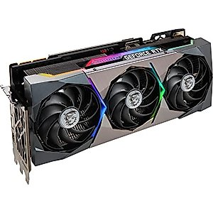 MSI Gaming GeForce RTX 3090 Ti 24GB GDRR6X 384-Bit HDMI/DP Nvlink Tri-Frozr Ampere Architecture OC Graphics Card (RTX 3090 Ti SUPRIM X 24G) (Renewed)