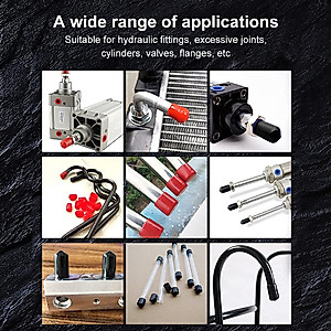 200PCS Rubber Caps Bolt Screw Cap Covers, Bolt Covers Caps Rubber End Caps Vacuum Caps, Bolt Screw Cover Rubber Nipple Cap Rubber Tip in 10 Sizes from 2/25 to 4/5" for Protecting Pipe Post Tubing Rod