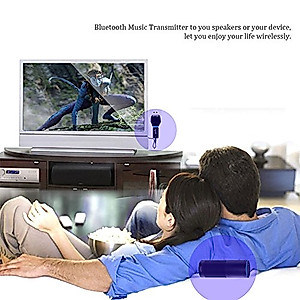 Bluetooth Transmitter for TV PC,YETOR 3.5mm Portable Stereo Audio Wireless Bluetooth 5.2 Audio Transmitter for TV,PC,MP3/MP4.USB Power Supply(TX9)
