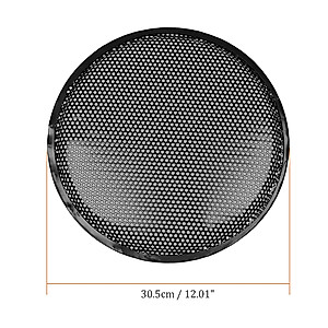 X AUTOHAUX 2pcs Grill Cover 12" Mesh Protector Car Speaker Cover Woofer Subwoofer Grill for Honda