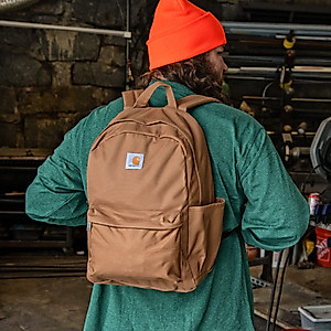 Carhartt Essentials Backpack with 15-Inch Laptop Sleeve for Travel, Work and School, Sunstone