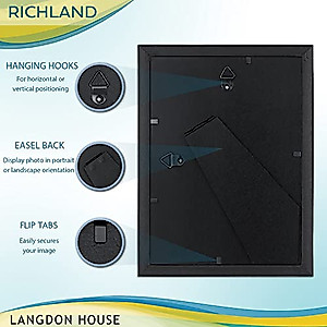 Langdon House 5x7 Silver Picture Frame, Distinguished Edging for Classic Style, Richland Collection