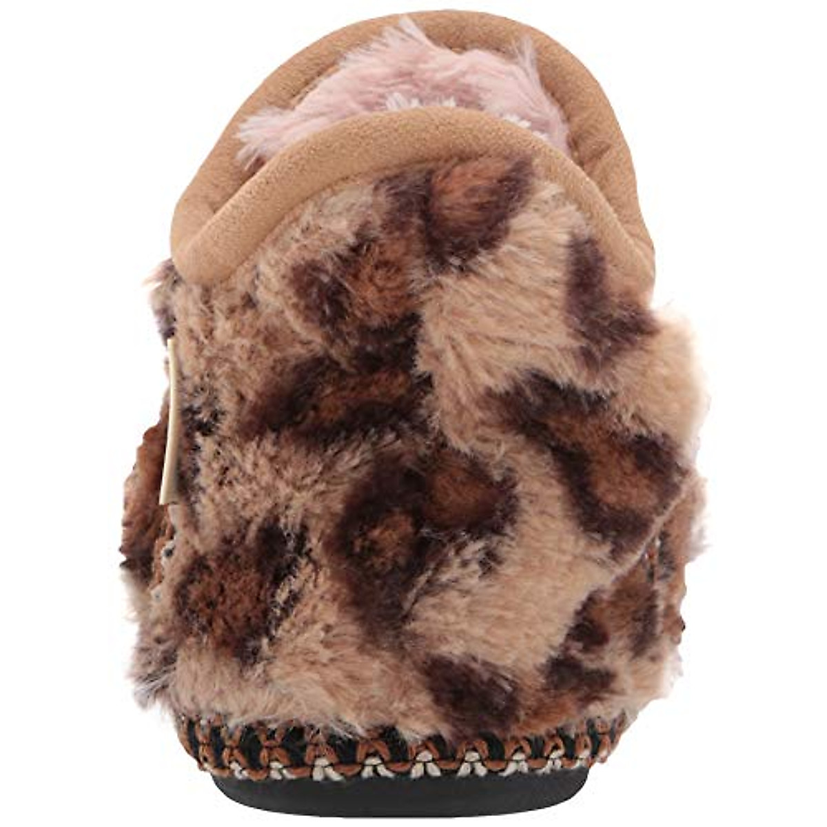 Dearfoams unisex child Charlotte Furry Bootie Slipper, Leopard, 13 Big Kid US