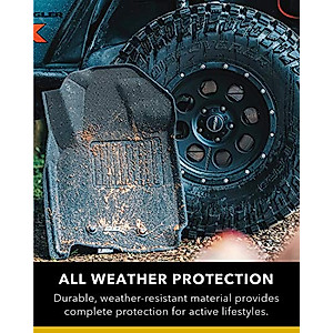 3D MAXpider Custom Fit Kagu Floor Mat (Black) Compatible with Volvo S60/V60 Plug-in Hybrid 2019-2023 - Full Set