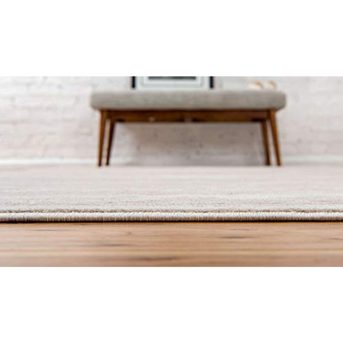 Unique Loom Uptown Collection Area Rug - Madison Avenue (8' x 10' Rectangle, Beige/ Light Brown)