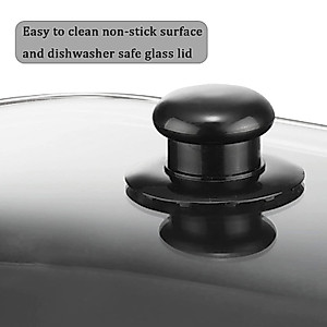 Large Capacity Nonstick Electric Skillet - Serves 4 to 6 People (16 inch)