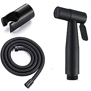 JIYTG Bidet Toilet Shower Bidet Sprayer Spray Douche kit Toilet Spray Gun Set Stainless Steel Women's wash Faucet 1.5 Meter Stainless Steel Inlet Pipe Showerheads