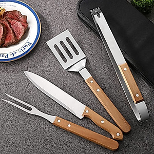 GANAZONO 1 Set Barbecue and Fork Tools BBQ Tools for Outdoor Grill Cooking Cutter Kitchen Essentials Cutter for BBQ Barbecue Grill Cutter Food Barbecue Stainless Steel Barbecue