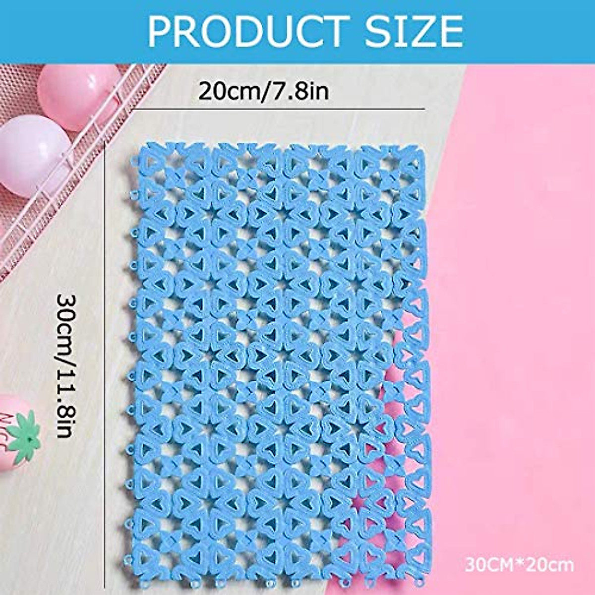 Rabbit Cage Mat Floor Plastic Mats Feet Pads for Pet Cats Dogs Bunny Hamster Rat Chinchilla Guinea Pig (8 Pack)