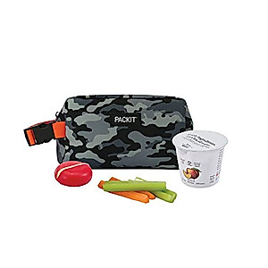 PackIt Freezable Snack Box, Charcoal Camo