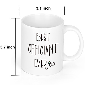 Cabtnca Officiant Gift, Wedding Officiant Gift, Best Officiant Ever, Wedding Officiant Coffee Mug, Officiant Cup, Thank You Gifts for Wedding Officiant, 11Oz