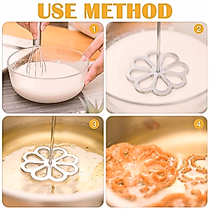 Flower Rosette Iron Waffle Molds: Creative Cake Printing Cookie Pastry Mold with Handle for Dessert Biscuit Waffle Baking Gadget