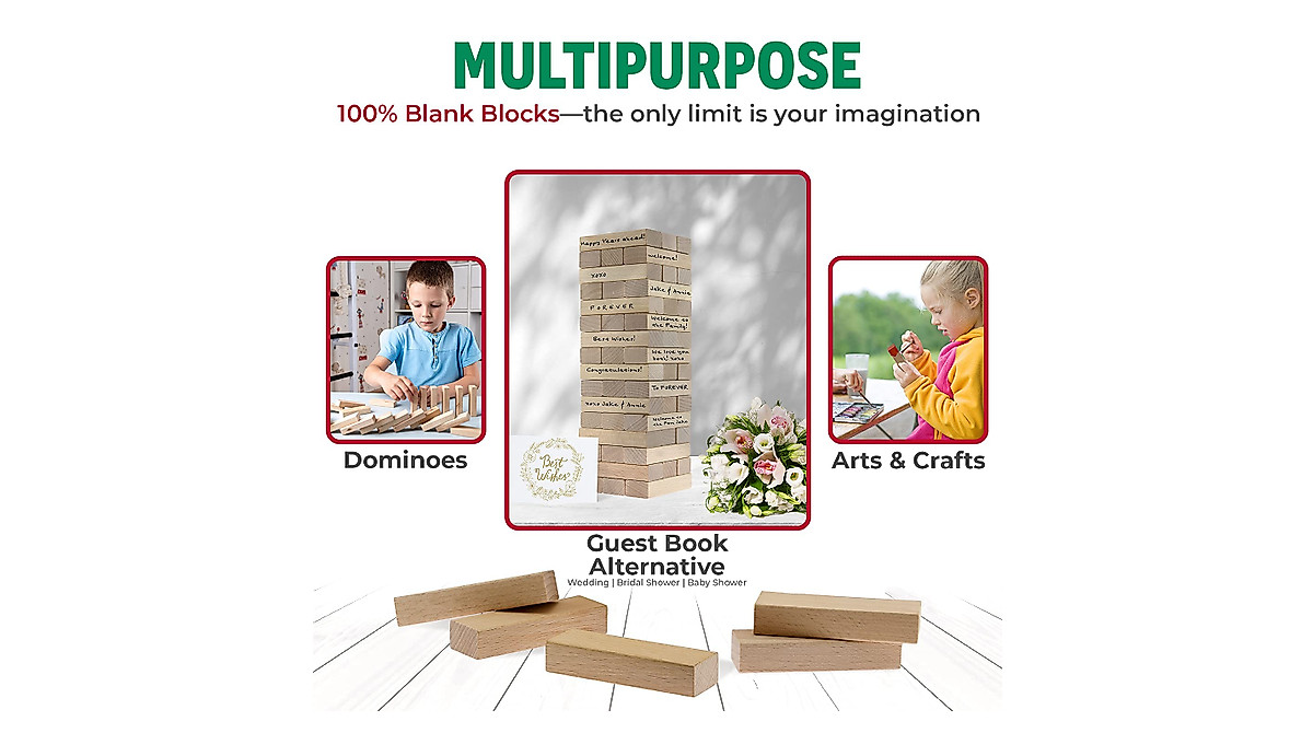 CoolToys Timber Tower: Classic Wooden Stacking Game