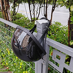 German Style Open Face Beanie Helmet, Low Profile Open Face Helmets for Men Women, DOT Approved Chopper Motorcycle Half Helmet, Small and Light Summer Cool Skull Cap Helmet -Lvory White-XL