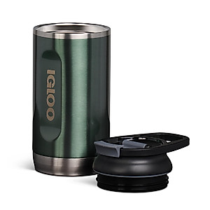 Igloo, 12 OZ Stainless Steel, Tumbler, Flip ‘n’ Sip, Spruce