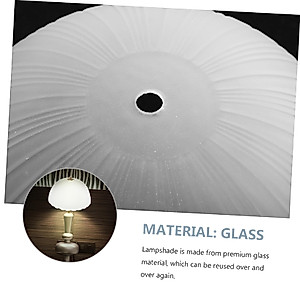 KONTONTY Stylish Lamp Cover for Modern Homes Frosted Glass Shade for Table and Ceiling Lamps Elegant Replacement for Damaged Lampshades