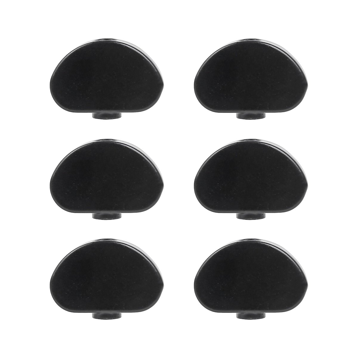 BQLZR 6pcs Guitar Tuner Buttons Full Size Buttons Alloy Machine Heads,Hole Diameter 4mm,Metal Guitar Tuning Buttons For Acoustic Guitar Line Up and Push on to Install