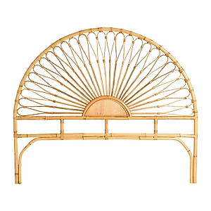 Creative Co-Op Rattan Sunrise Design, King-Size Headboard