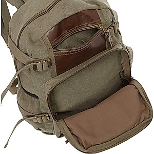 Fox Outdoor Products Retro Londoner Commuter Daypack, Olive Drab