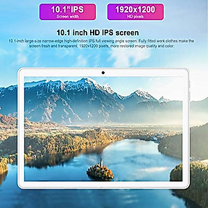 DUODUOGO Android 10 Tablet SIM 4G LTE Dual SIM+ 5G WiFi Cellular GMS Tablets, Quad-Core 4GB RAM 64GB ROM, SD-128GB,Storage Quad-Core Processor,13MP Camera,Bluetooth, 4G Wi-Fi, GPS,HD 10.1 Inch Tablet