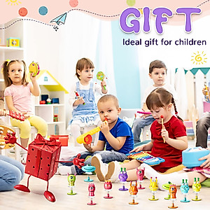 Deekin 24 Pieces Big Eye Animal Toys Spring Launchers Toys Jumping Toys Bouncy Christmas Party Favors for Boys and Girls Classroom Prizes Return Goodie Bag Fillers, 6 Styles