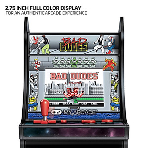 My Arcade Bad Dudes Micro Player - 6.75 Inch Mini Retro Arcade Machine Cabinet - Licensed Collectible