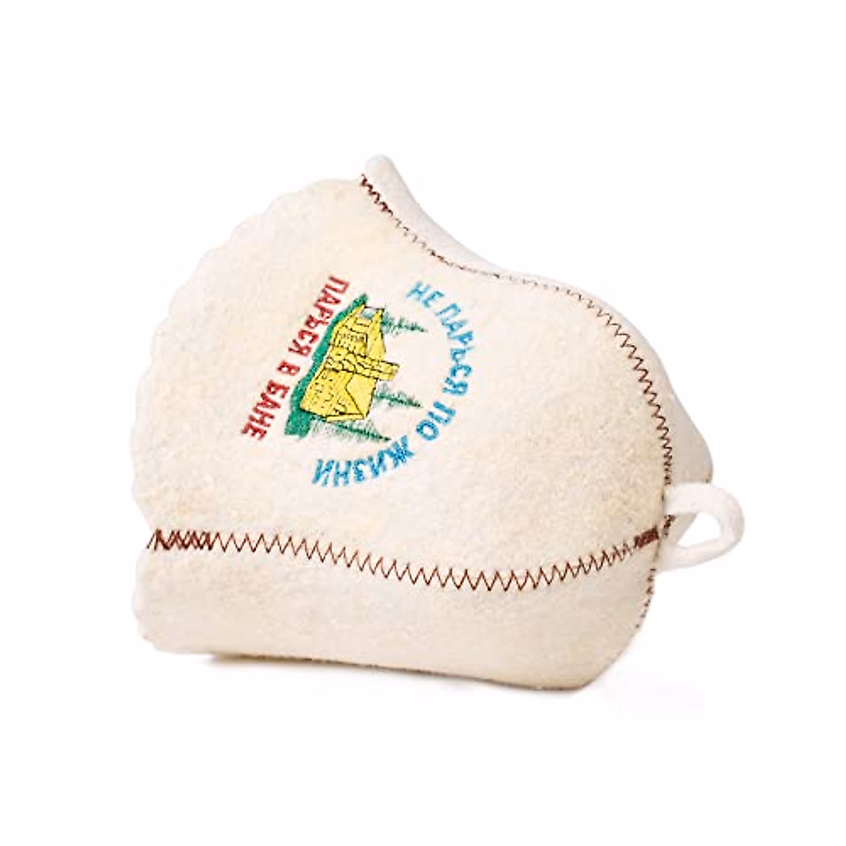 ASKOLD Ukrainian Sauna Hat Don’t Worry in Life for Sauna Banya Bath House Sauna Hat Finnish Sauna Hat Russian Banya Hat for Men Sauna Hat for Men