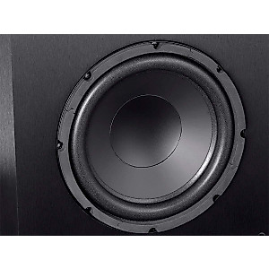Monoprice SW-10 150 Watt RMS (300 Watt Peak) Powered Subwoofer 10in, Ported Design, Variable Phase Control, Variable Low Pass Filter, for Home Theater