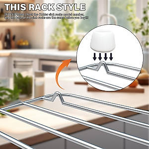 24P Sink Rack Rubber Feet for Kohler 84544-0 Kitchen Sink Rack, Replacement Sink Grid Stabilizer Feet - White
