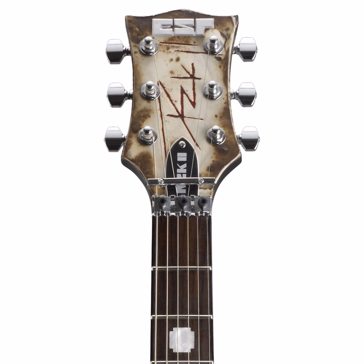 ESP Signature Series Richard Z Kruspe RZK-II Electric Guitar with Case - Distressed and Burnt