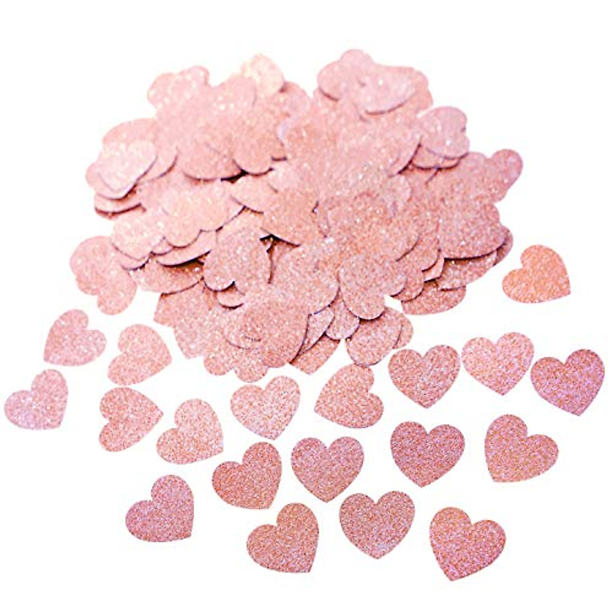 Rose Gold Wedding Party Love Heart Table Confetti - Valentines Party Table Scatter Confetti Bridal Shower Engagement Bachelorette Party Favors Confetti Decorations, 200pc