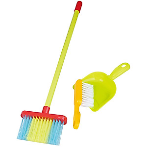 PlayGo My Cleaning Tools Set 3Pcs Housekeeping Broom Mini Brush & Mini Shovel Dustpan Children | Toy Cleaning Supplies That Work! Montessori Housekeeping Tools That Fit Into Kid's Hands (3117)