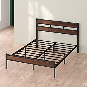 ZINUS Roman Bamboo and Metal Platform Bed Frame / No Box Spring Needed / Easy Assembly, Full
