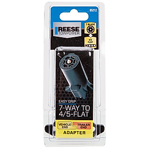 Reese Towpower 85212 7-Way to 5-Way Adapter - Black