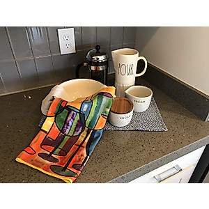 UpNUpCo Spicy Microfiber Hand Towels Set, 24" x 16", 2 Pieces